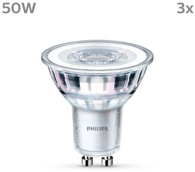 Philips LED žárovka GU10 4,6W 390lm 840 čirá 36° 3