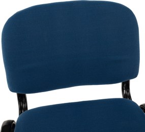 Kancelářská židle, tmavě modrá, ISO ECO