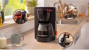 Bosch TKA3M133 černá / Kávovar na překapávanou kávu / 1200W / 1.4 l