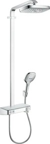 Hansgrohe Raindance Select E sprchový systém na stěnu s termostatickou baterií chrom 27126000