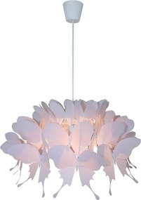 Dětský lustr FARFALLA 1xE27/60W/230V růžová