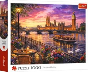 TREFL Puzzle Večer na Temži, Londýn / 1000 dílků / 68 x 48 cm