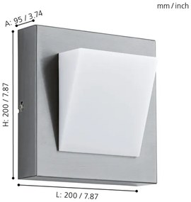 Eglo 94114 - LED venkovní osvětlení GALARY 1 1xLED/3,7W/230V IP44