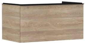 Hansgrohe Xelu Q - Umyvadlová skříňka, 50x98x55 cm, 1 zásuvka, přírodní dub/matná černá 54060670