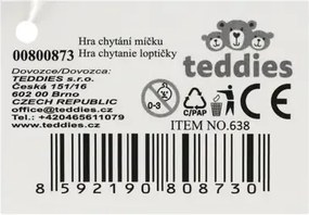 TEDDIES Sada na chytání míčků / Sportovní hra / 2 chytací koše + míček