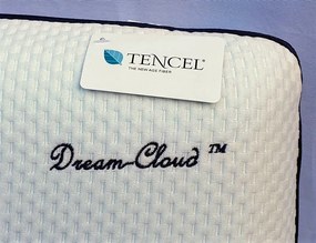 Dream-Cloud Premium ortopedický polštář s chladícím gelem a ventilovanou BIO paměťovou pěnou 58x35x11cm