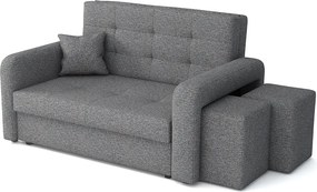 Pohovka VIVA II HOME + 2x taburet v ceně | 158 cm | PRAVÁ | rozkládací + úložný prostor | VÝBĚR TKANIN
