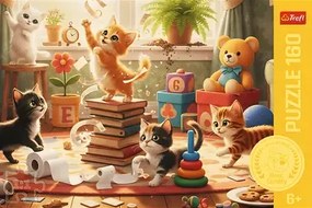 TREFL Puzzle Kočičí neplechy / 160 dílků / 41 x 27,8 cm