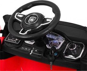 Ramiz Elektrické autíčko Rapid Racer pro děti, červené SUV + dálkové ovládání