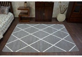 Kusový koberec Romby  šedý 280x370cm