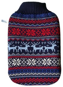 Termofor Hugo Frosch Comfort s norským motivem, 2 l, modrá