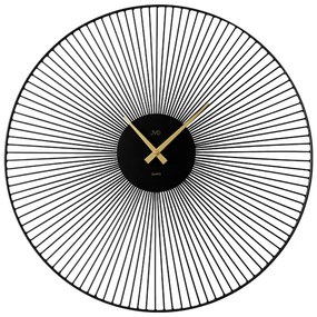 JVD Černé designové exkluzivní nástěnné hodiny JVD HJ101