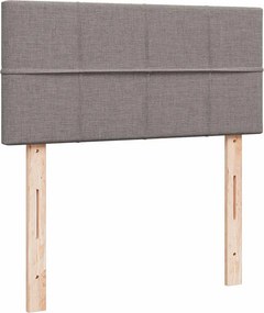 Box spring postel s matrací taupe 90x200 cm textil 3287343
