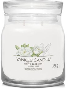Yankee Candle – Signature svíčka White Gardenia (Bílá gardénie) Velikost: střední 368 g