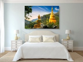 Obraz pohled na zlatého Budhu