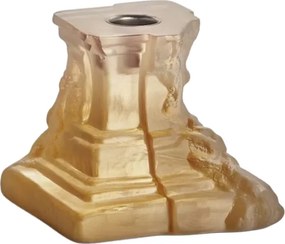 Svícen na klasickou svíčku Rocky Baroque 9,5 cm amber