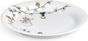 Bílý porcelánový talíř s vánočním motivem ø 22 cm Hammershøi Christmas – Kähler Design