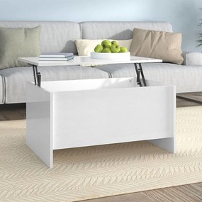 vidaXL Konferenční stolek 80x55,5x41,5 cm kompozitní dřevo [809677] Barva: Bílá