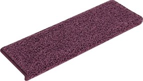 Schodové rohože 30 ks 65 x 21 x 4 cm tmavě fialové s obdélníkovým okrajem 3365837