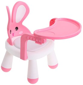 Creative Corner Židle ke krmení a hraní růžová