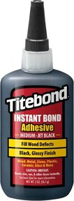 Titebond Instant Medium Jet Black Rychleschnoucí lepidlo 59 ml 123-8211