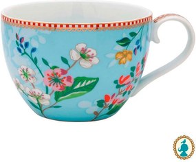 Pip Studio Floral Hummingbirds Hrnek XXL modrý 350ml