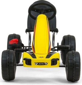 Dětská šlapací motokára Go-kart Milly Mally Viper žlutá