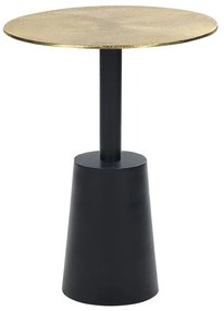 Kovový odkládací stolek zlatý/černý TANAMI Beliani