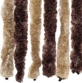Závěs proti hmyzu béžový a světle hnědý 118x220 cm Chenille 315122