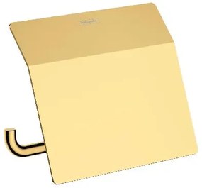 Hansgrohe AddStoris - Držák toaletního papíru s krytem, leštěný vzhled zlata 41753990