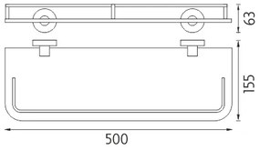 Nimco Police s ohrádkou, 50 cm UNIX - UN 13091AX-50-26