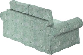 Potah na pohovku IKEA Backabro 2-místná, rozkládací barva zelená látka pletený vzor, vzorované