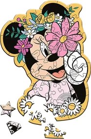 Trefl Wood Craft Junior - Puzzle - Ve světě Minnie Mouse / 50 dílků /