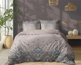 Detexpol Bavlněné povlečení 220x200 Béžová s ornamentem - orientální paisley vzor, 100% bavlna - 5338 A - Soft Meadow