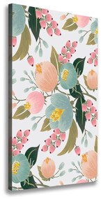 Wallmuralia Vertikální Foto obraz na plátně Jarní květiny 50x100