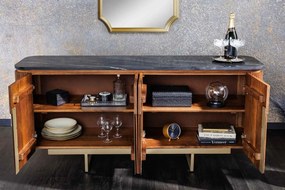 Designová komoda Daichi 160 cm mango/mramor