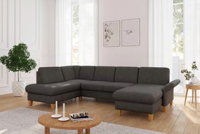 XXXLutz SEDACÍ SOUPRAVA, textil, barvy grafitu Sit & More - Sedací soupravy - 00014401612F