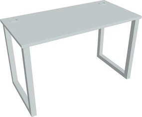 Kancelářský pracovní stůl Hobis UEO 1200, bílá RAL 9016, deskaakát