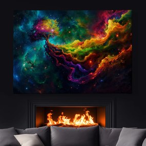 Obraz na plátně - Strom života Kosmické vlnění Arteus FeelHappy.cz Velikost obrazu: 90 x 60 cm