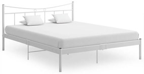 Rám postele bílý kov 140 x 200 cm,  324802 HangarStore.cz