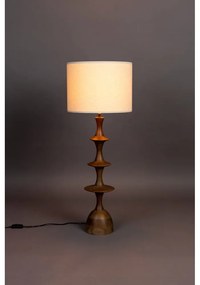 Hnědo-krémová stolní lampa s textilním stínidlem (výška 90 cm) Cath – Dutchbone