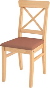 Potah na židli Ingolf s čalouněným sedákem barva hnědá