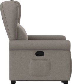 Zvedací polohovací křeslo taupe textil 3303381