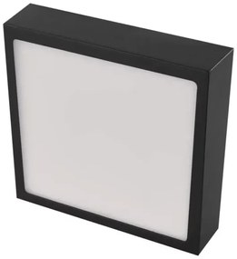 LED Stropní svítidlo LED/12,5W/230V 3000/3500/4000K 17x17 cm černá