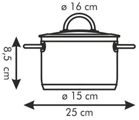 Kastrol VISION s poklicí ø 16 cm, 1,5 l