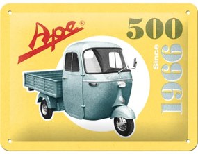 Postershop Plechová cedule: Ape 500 Since 1966 - 15x20 cm