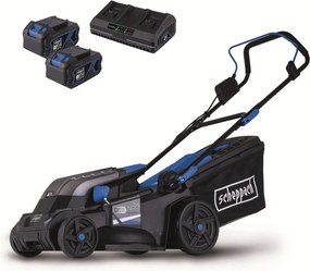 Scheppach BC-MP380-X-XL2 2x20V IXES SET - akumulátorová sekačka 4v1 s bezuhlíkovým motorem (s 2x4Ah akumulátory a nabíječkou 4,5 A)