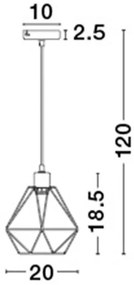 Nova Luce Závěsné svítidlo PIETRA matný černý kov E27 1x12W