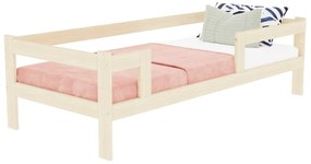 Benlemi Jednolůžková postel ze dřeva SAFE 5v1 se zábranou Zvolte barvu: Petrolejová, Zvolte rozměr: 90x180 cm, Zvolte zábranu: S otevřeným vstupem