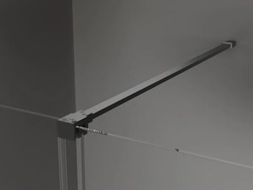 Mexen Velar, sprchový kout s posuvnými dveřmi 120 x 70 cm, 8mm sklo námraza, broušený grafit, 871-120-070-31-95